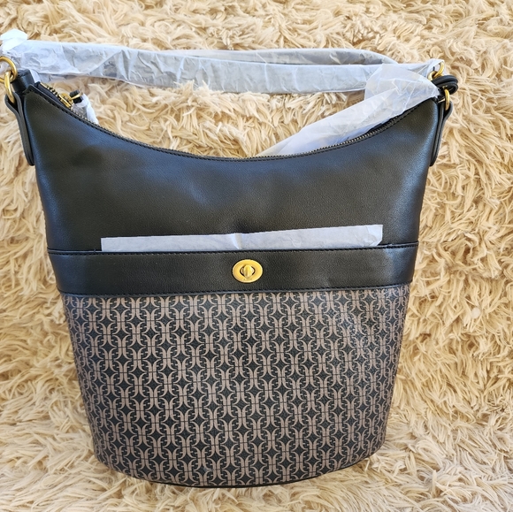 Bags | Fossil Talulla Shoulder Crossbody Black And Brown | Poshmark